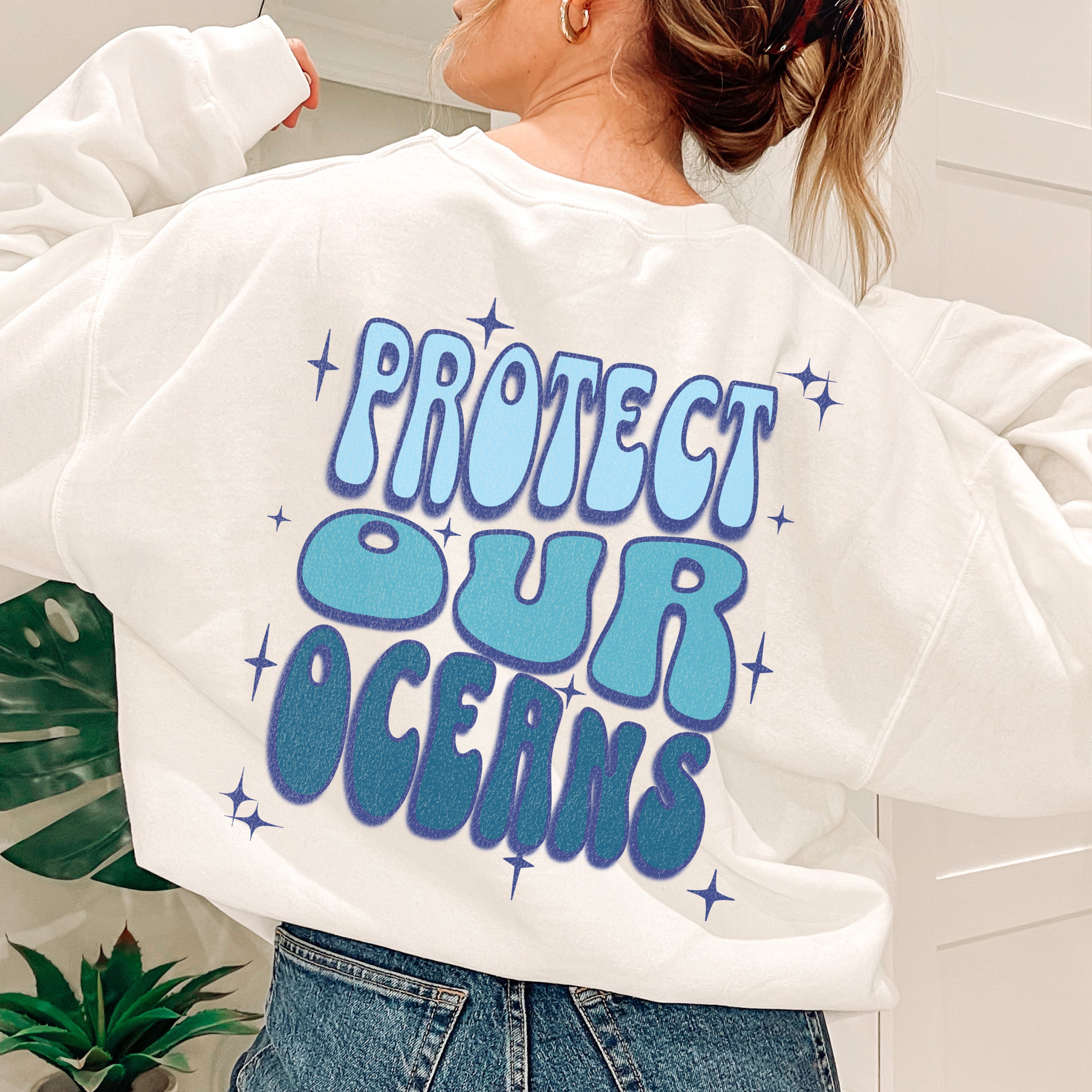 Protect Our Oceans Ocean Inspired Style Ocean Animal Sweatshirt Save ...