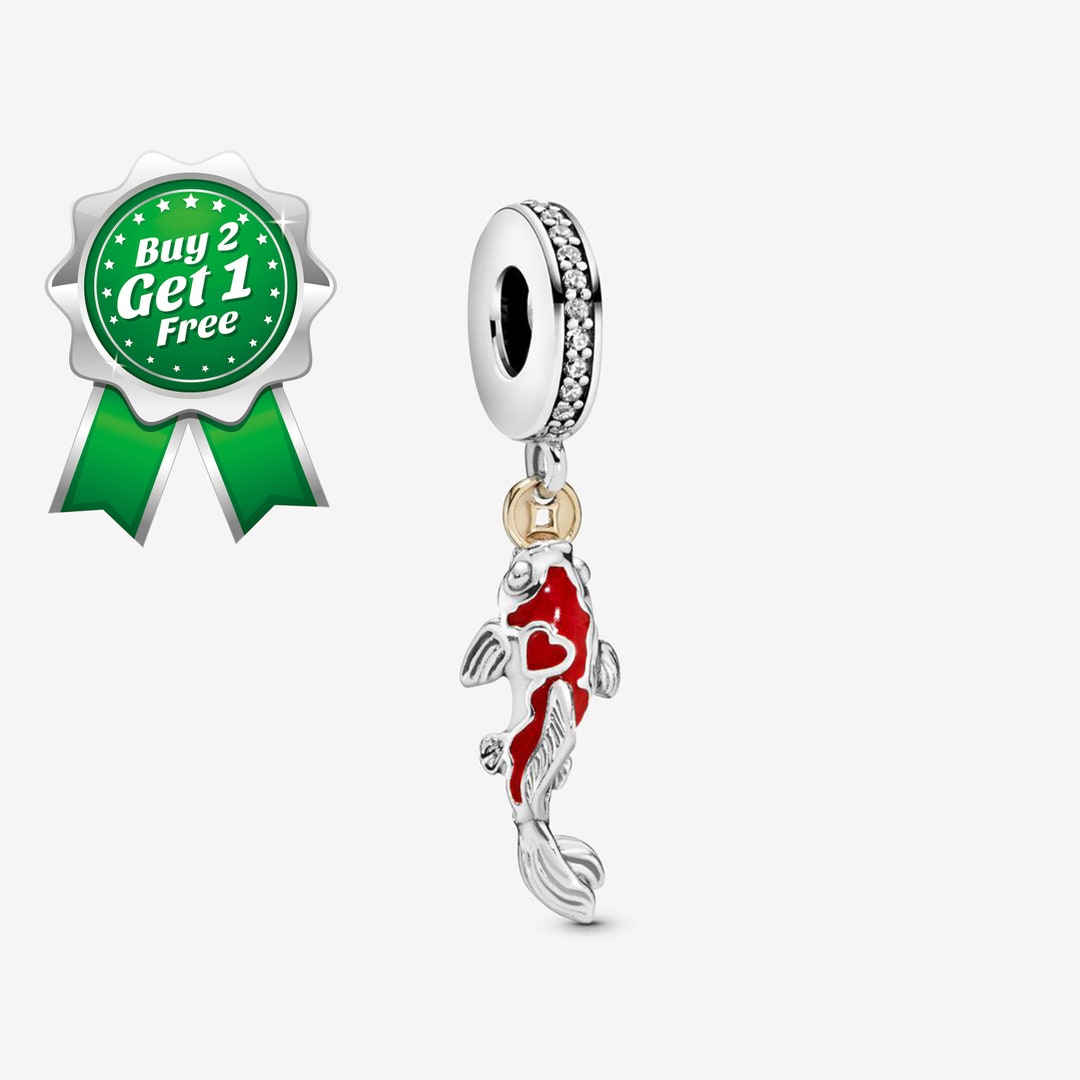 Good Luck Koi Charms925 Sterling Silver Charmcharm for - Etsy