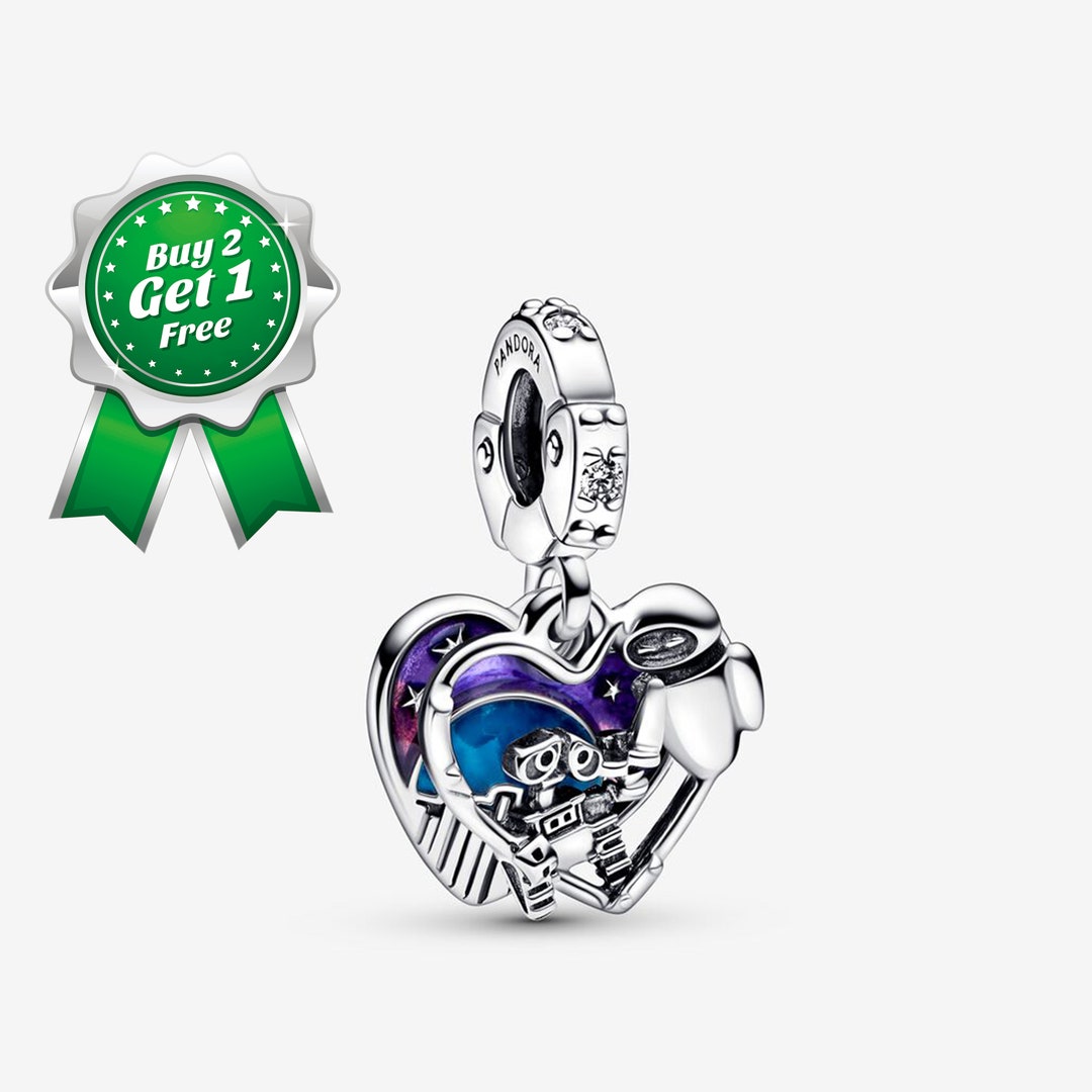Disney Pixar Animated Series Wall-e and Eva Charm S925 - Etsy