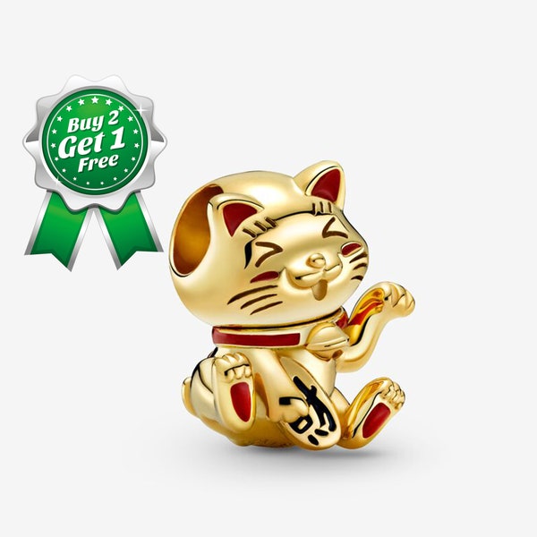 Lucky Cat Charm - Etsy