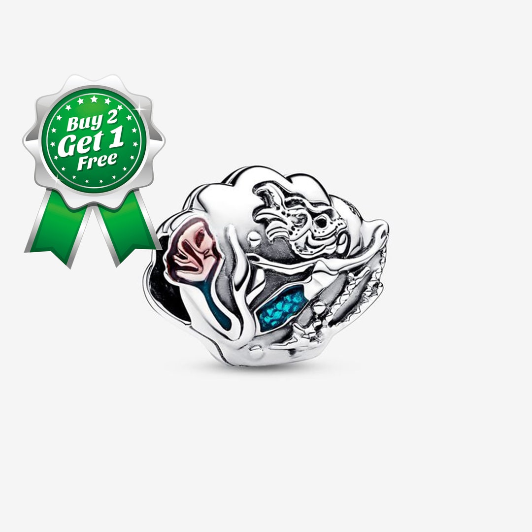 Disney the Little Mermaid Seashell Charms925 Sterling Silver - Etsy