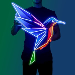 Hummingbird Neon LED Acrylic Sign: Animal Night Light | Perfect Neon ...