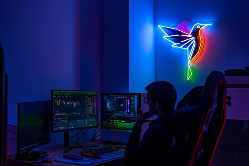 Hummingbird Neon LED Acrylic Sign: Animal Night Light | Perfect Neon ...