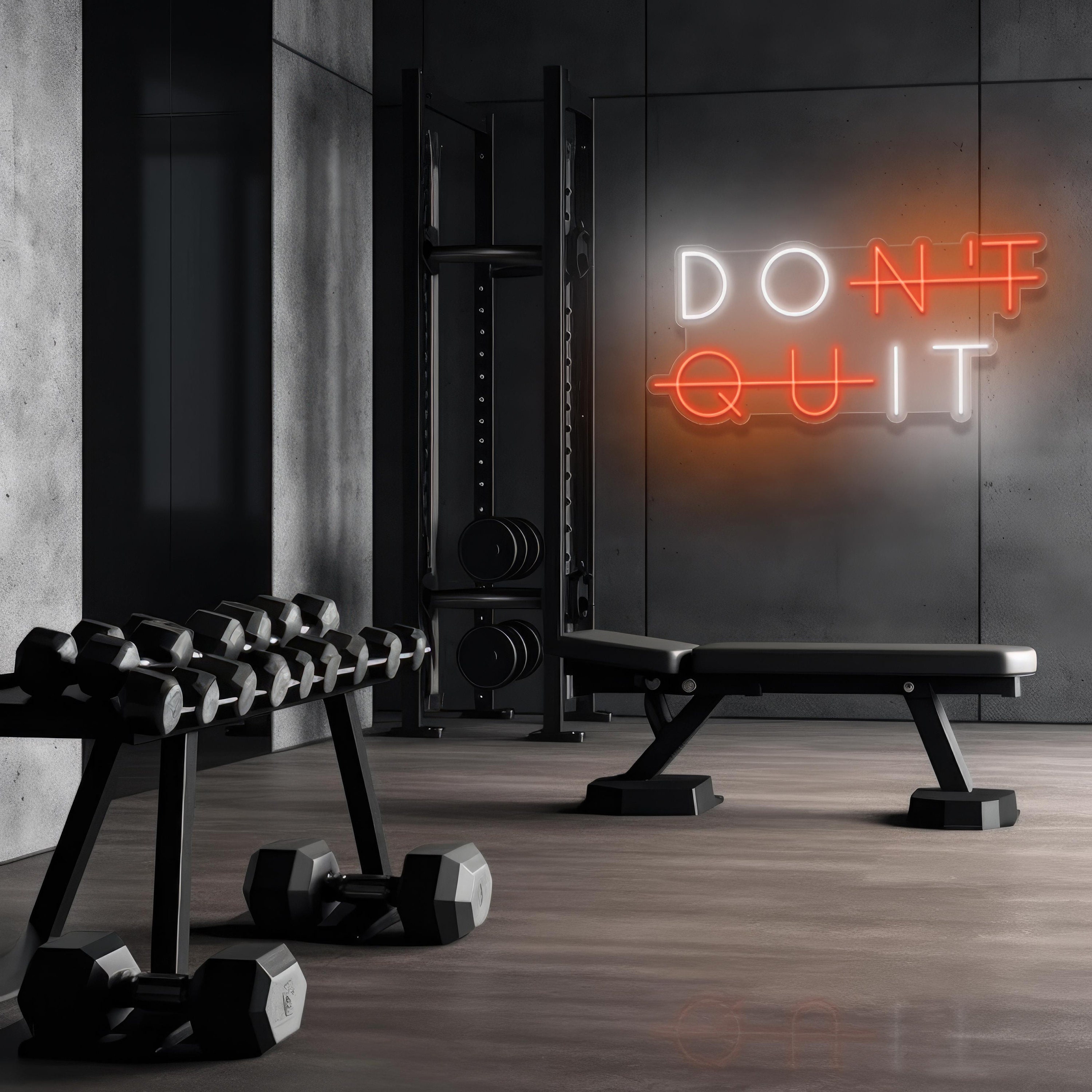 Don't Quit Neon LED Light Acrylic Sign: Motivational & Inspirational ...