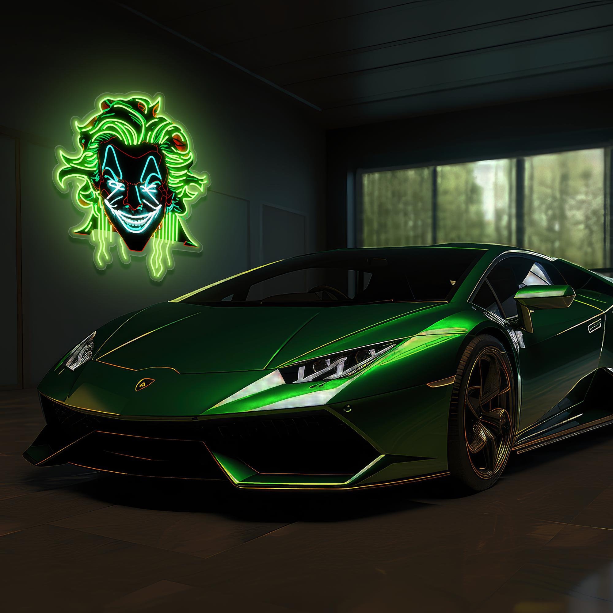 Clown Acrylic Neon LED Sign: Wall Art, Men & Boyfriend Gift for Funky ...