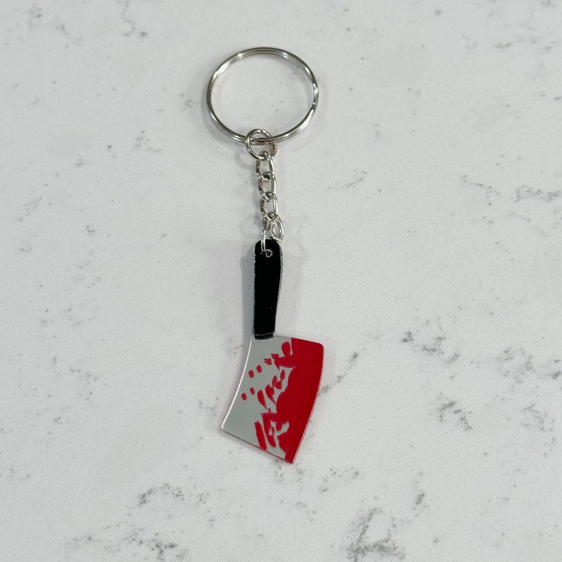 Bloody Hatchet - Knife Keychain - Horror - Halloween - Etsy