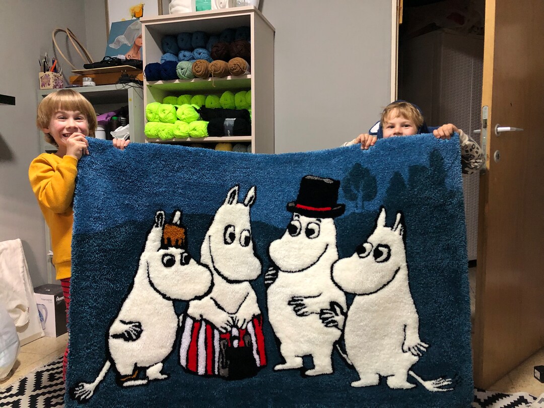 Moomin Trolls Tufting Rug - Etsy