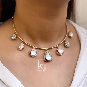 Contemporary Stone Necklace - Etsy