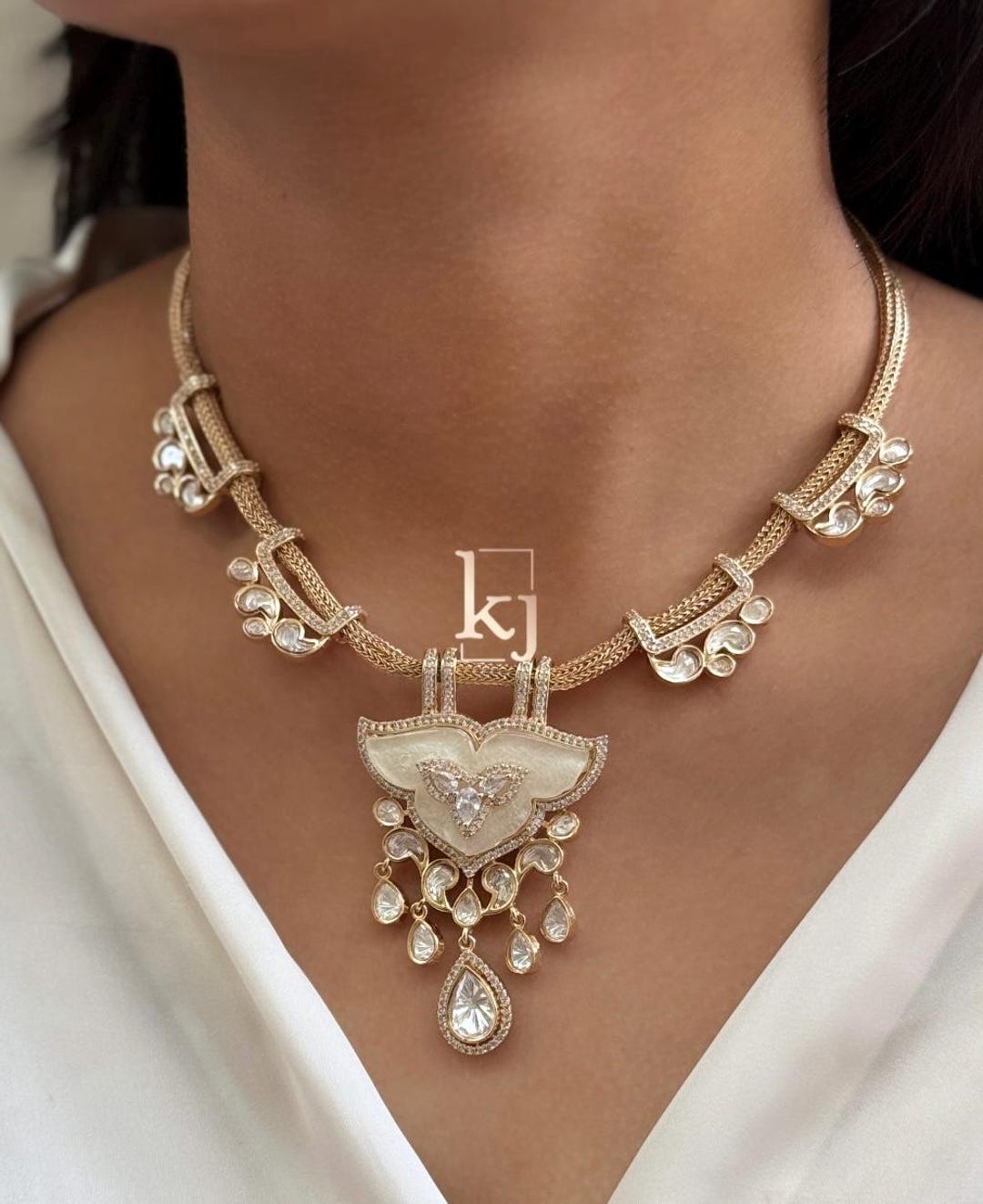 Pre Order Isha Sabyasachi Inspired Necklace Fusion Indian Necklace ...