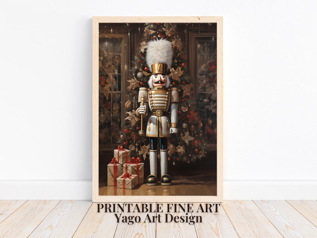 Nutcracker Printable Wall Art | Christmas Home Decor | Golden ...