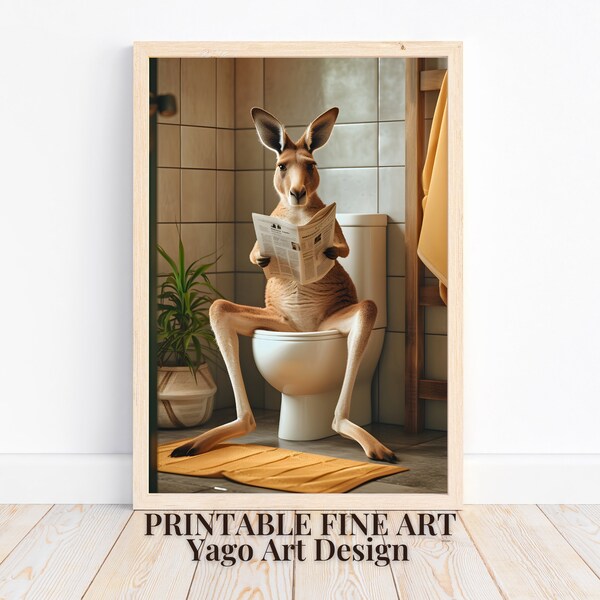 Kangaroo Print - Etsy Australia