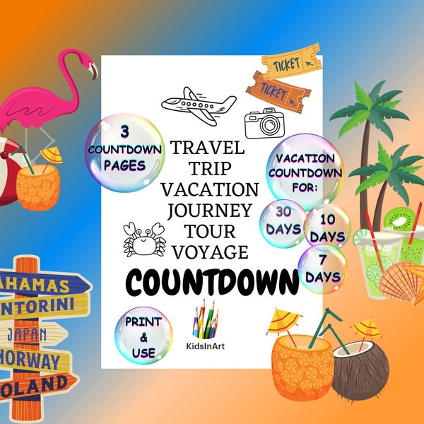 Vacation Countdown - Etsy