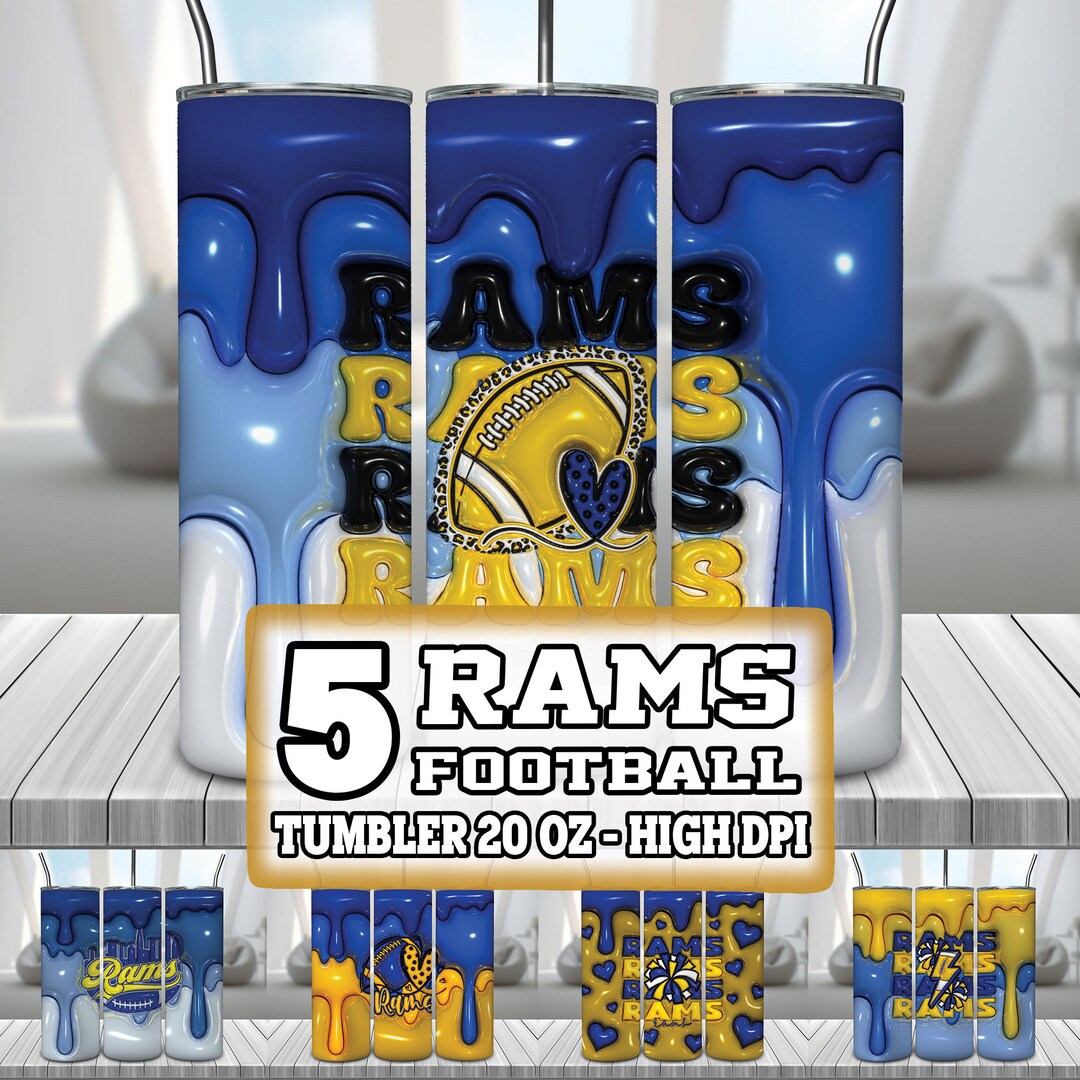 5 Football Tumbler Wrap Designs 3D Inflated Drip Football - Etsy