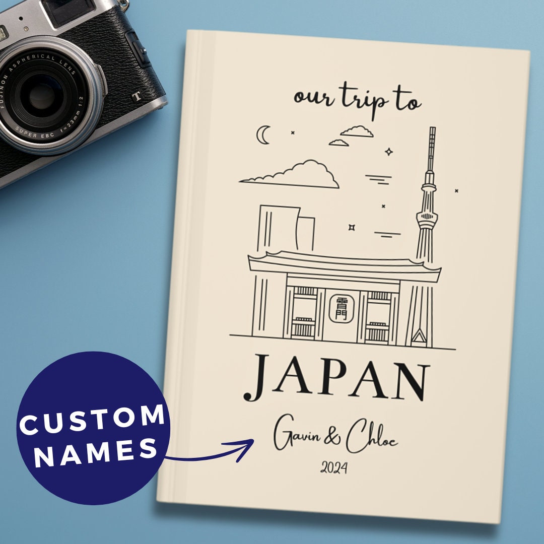 Japan Travel Memory Book, Tokyo Custom Vacation Travel Journal, Asia ...