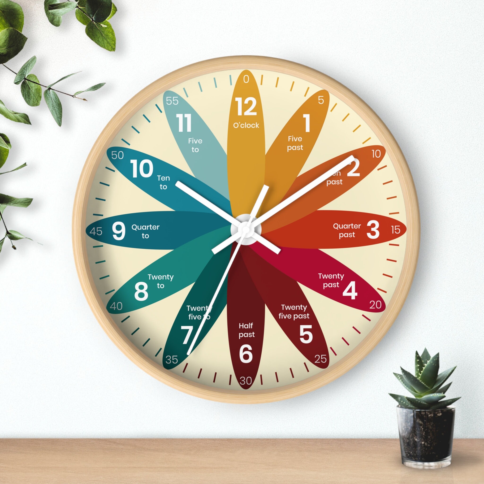 Retro Color Wheel Clock, 70s Inspired Nursery, Retro Baby Nursery ...