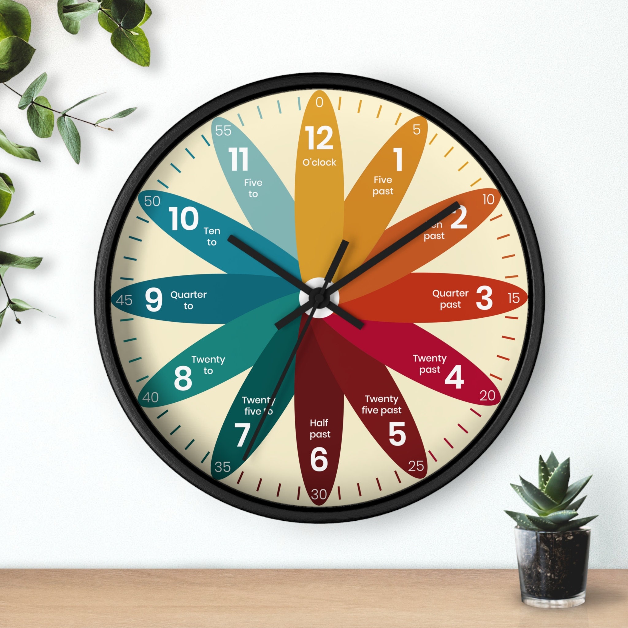Retro Color Wheel Clock, 70s Inspired Nursery, Retro Baby Nursery ...