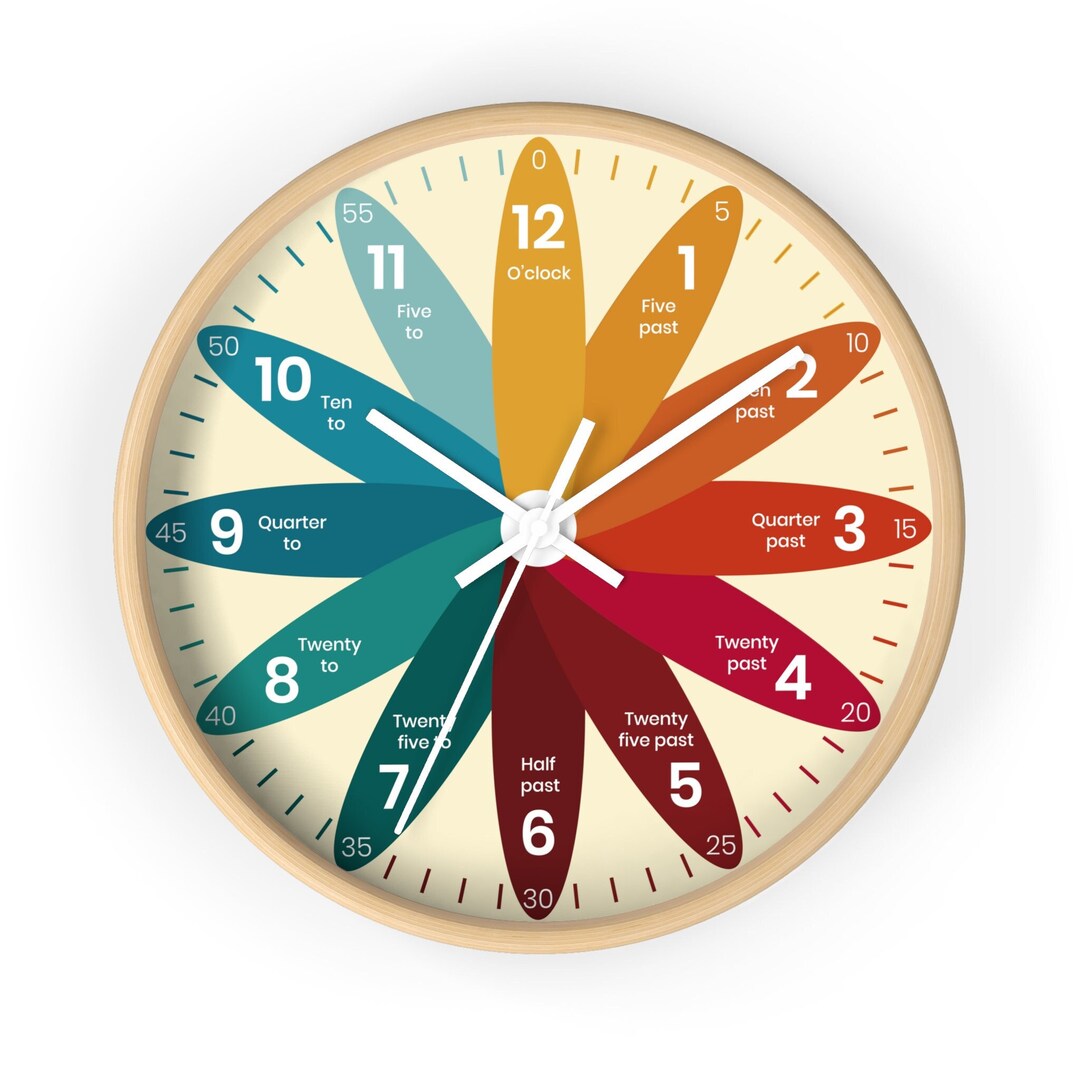 Retro Color Wheel Clock, 70s Inspired Nursery, Retro Baby Nursery ...