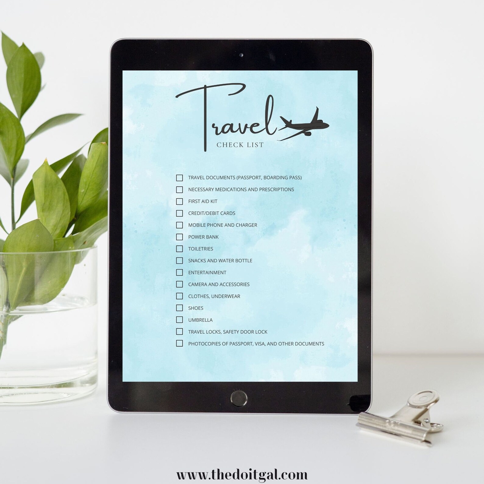 Printable Travel Checklist | Canva Template - Editable Template ...