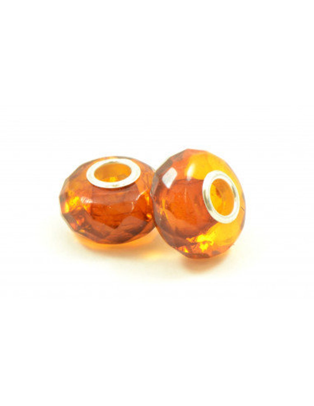 Honey Faceted Pandora and Trollbead Style Baltic Amber Beads Natural ...