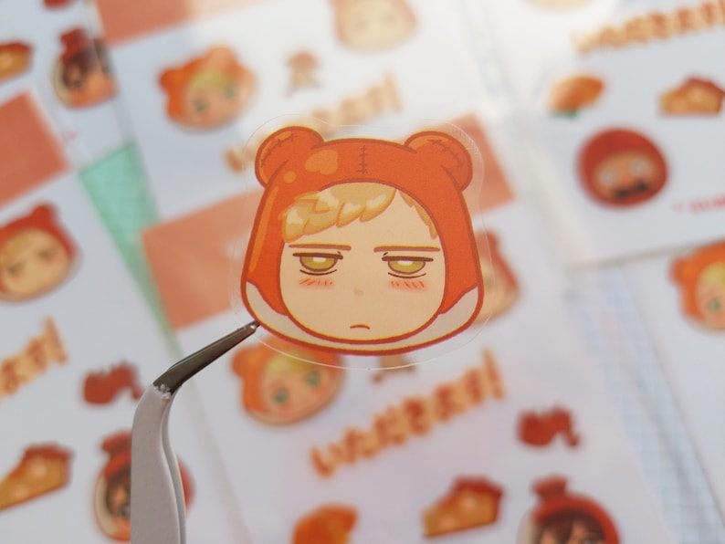 Dunmeshi Clear Stickersheet - Ready to Eat! - Etsy Australia