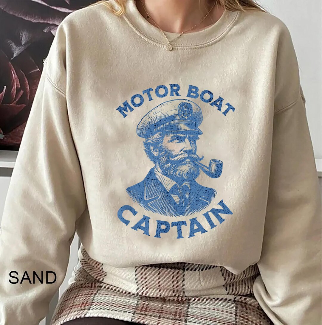 Funny Motor Boat Captain Shirt - Etsy