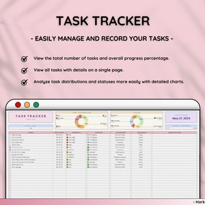 To Do List, Task Tracker, Excel, Google Sheets Template, Productivity ...