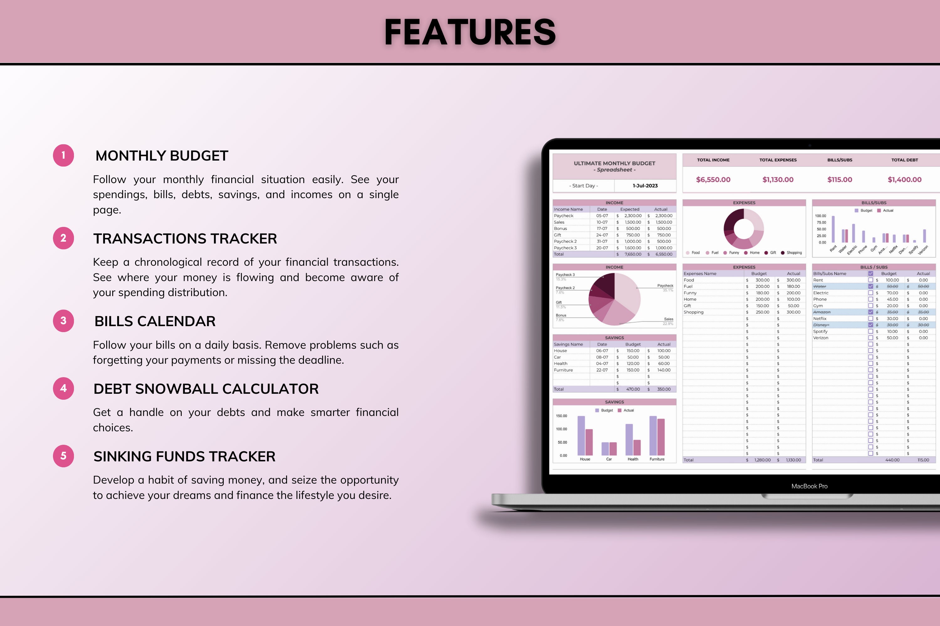 Ultimate Monthly Budget Spreadsheet Google Sheets Budget Template ...