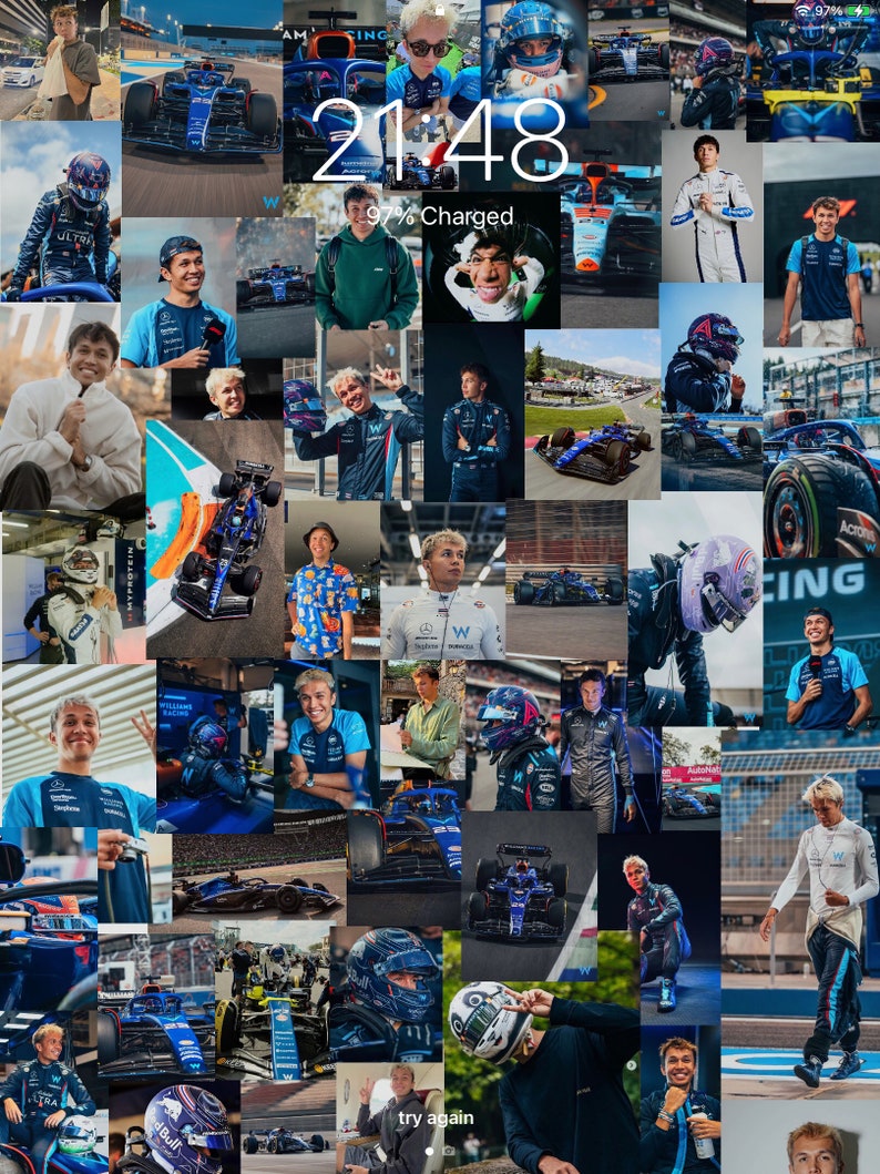 Alex Albon F1 Screen Wallpaper - Etsy