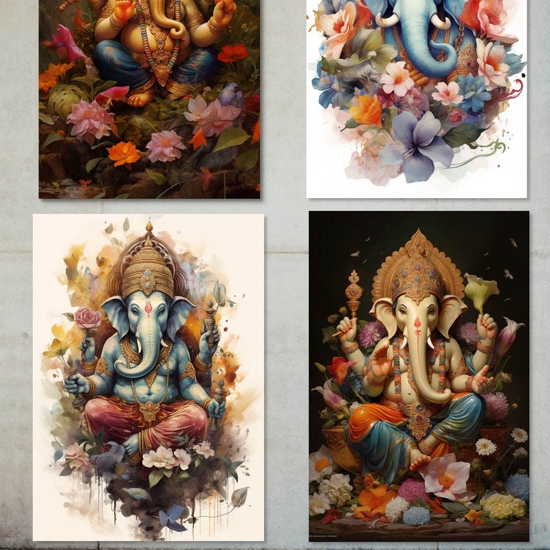 Vintage Ganesh Poster - Etsy UK