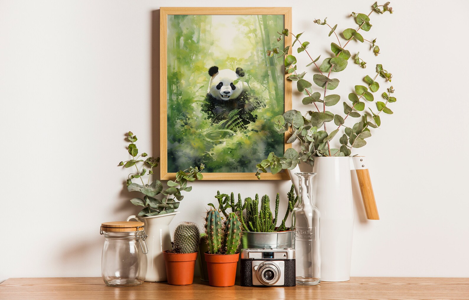 Watercolor Panda Bear PRINTABLE ART Panda Print Panda Poster Bear Wall ...
