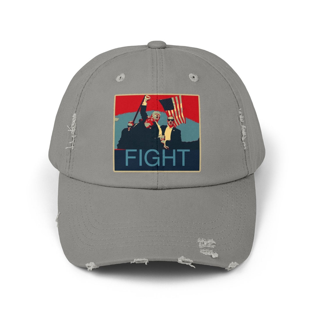 Assassination Attempt Donald Trump Fist Pumping Hat, Fight Rally Unisex ...