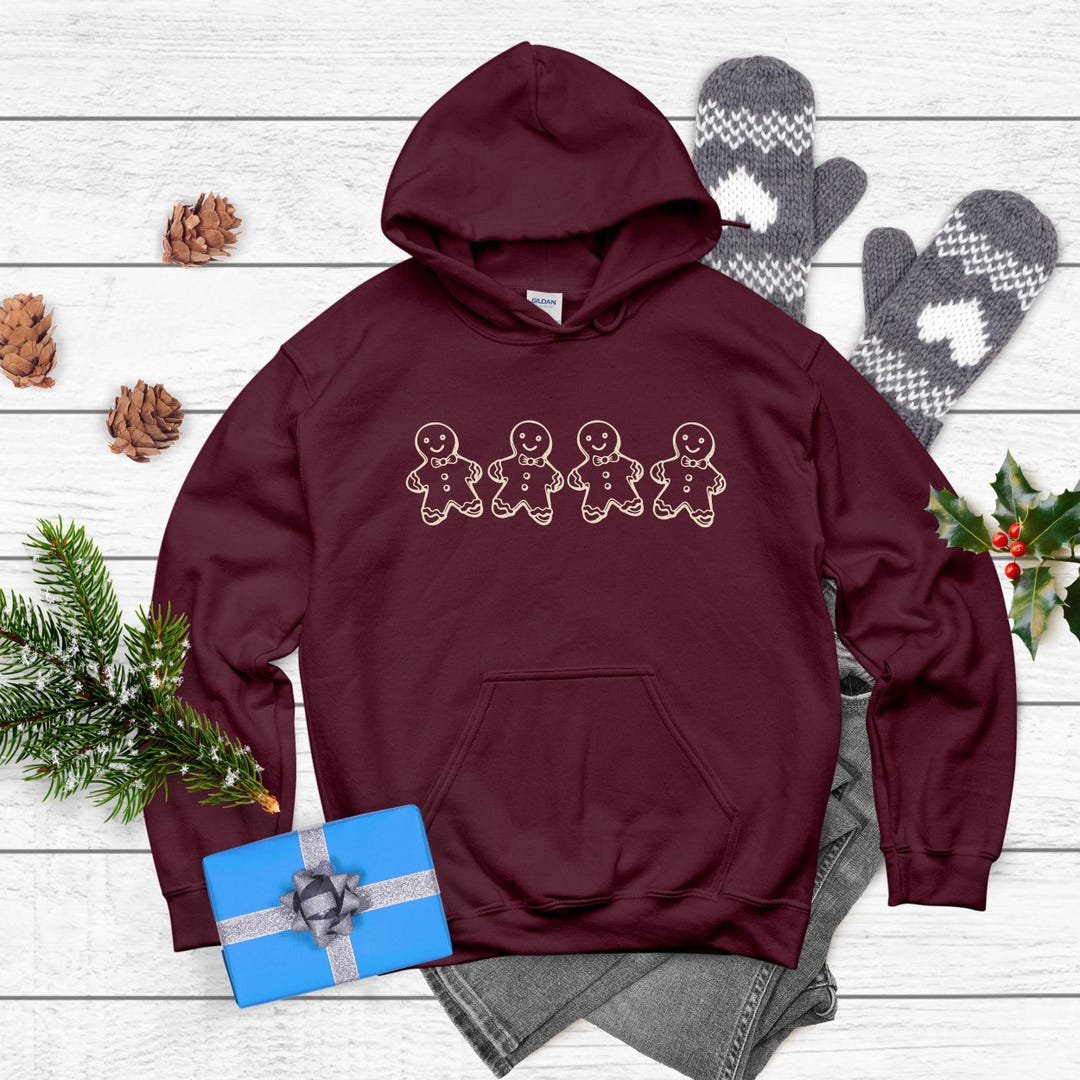 Gingerbread Man in A Row Cute Kawaii Gingerbreadman Gingerbread Girl ...
