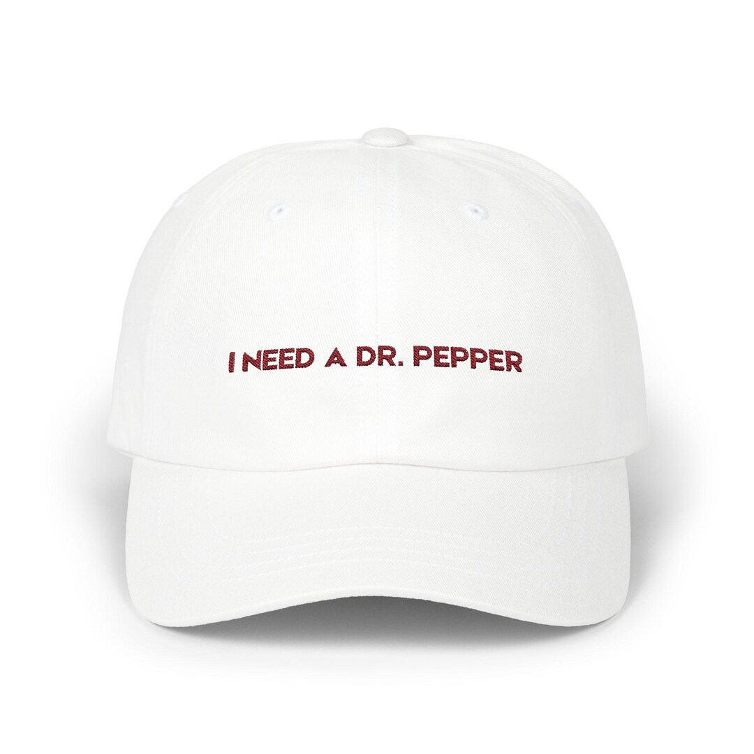 Embroidered Dr. Pepper Cap: Vintage Style Baseball Hat - Etsy