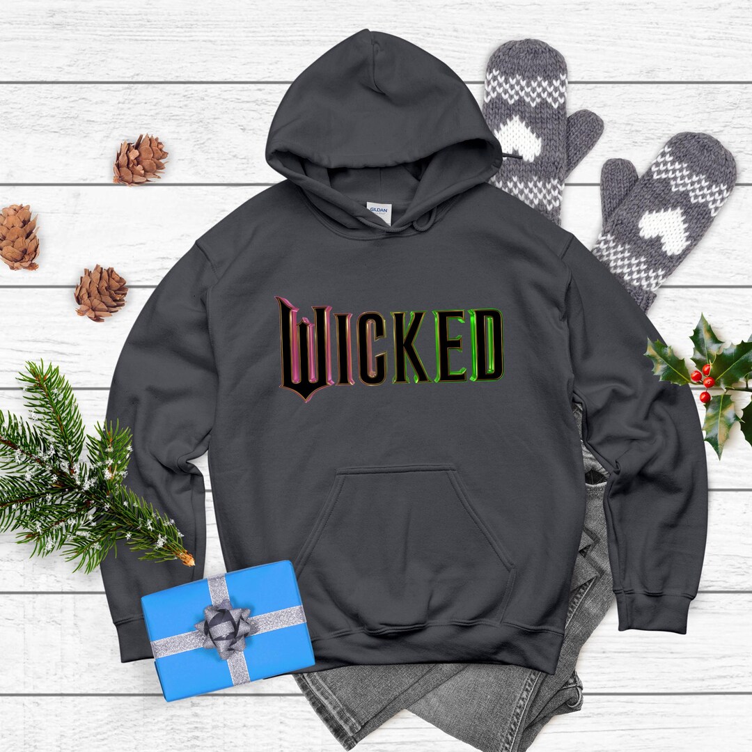 Wicked Movie Replica Hoodie, Cinema Lover Pullover, Popcorn and Movies ...