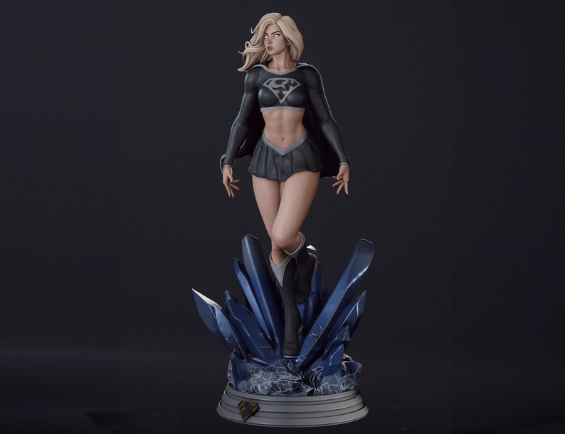 Supergirl 2 3d Stl Print Statue Marvel Stl Model Dc Comic Hero Miniature Model Kit Digital File ...