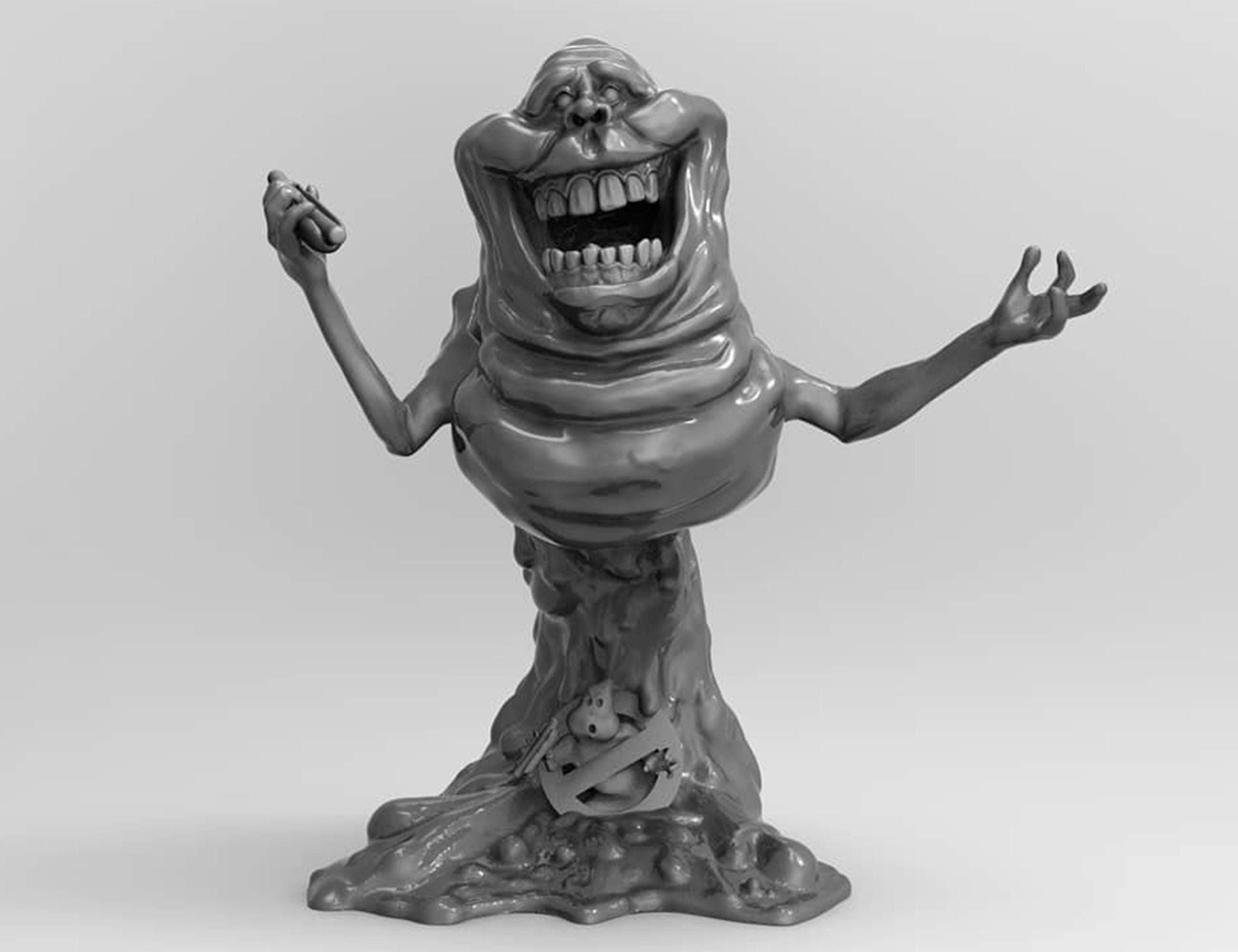 Slimer Ghostbusterss Super Classic 3D STL File 3D Model Anime 3D ...