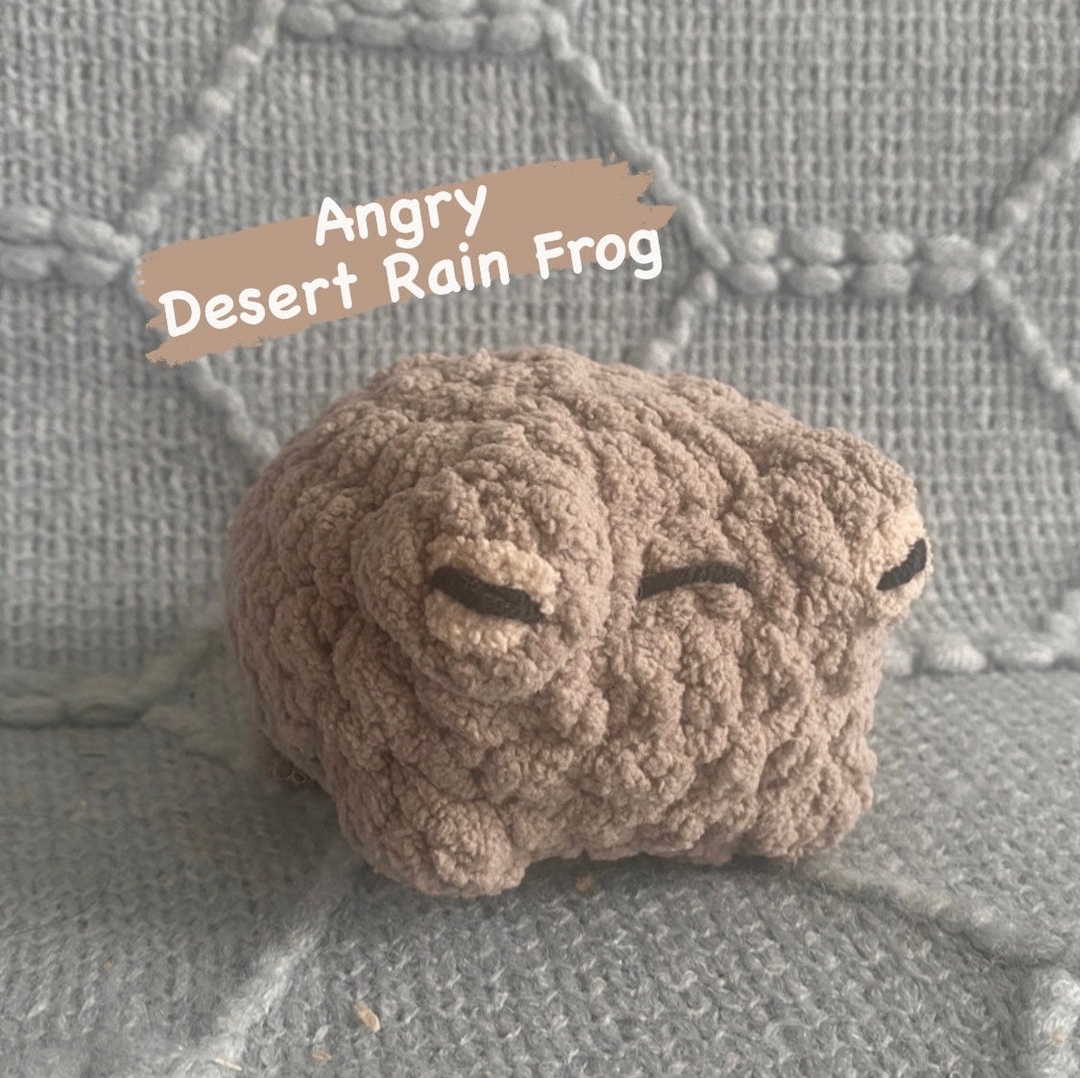 Angry Desert Rain Frog Amigurumi Crochet (squeak Toy) **physical Item ...