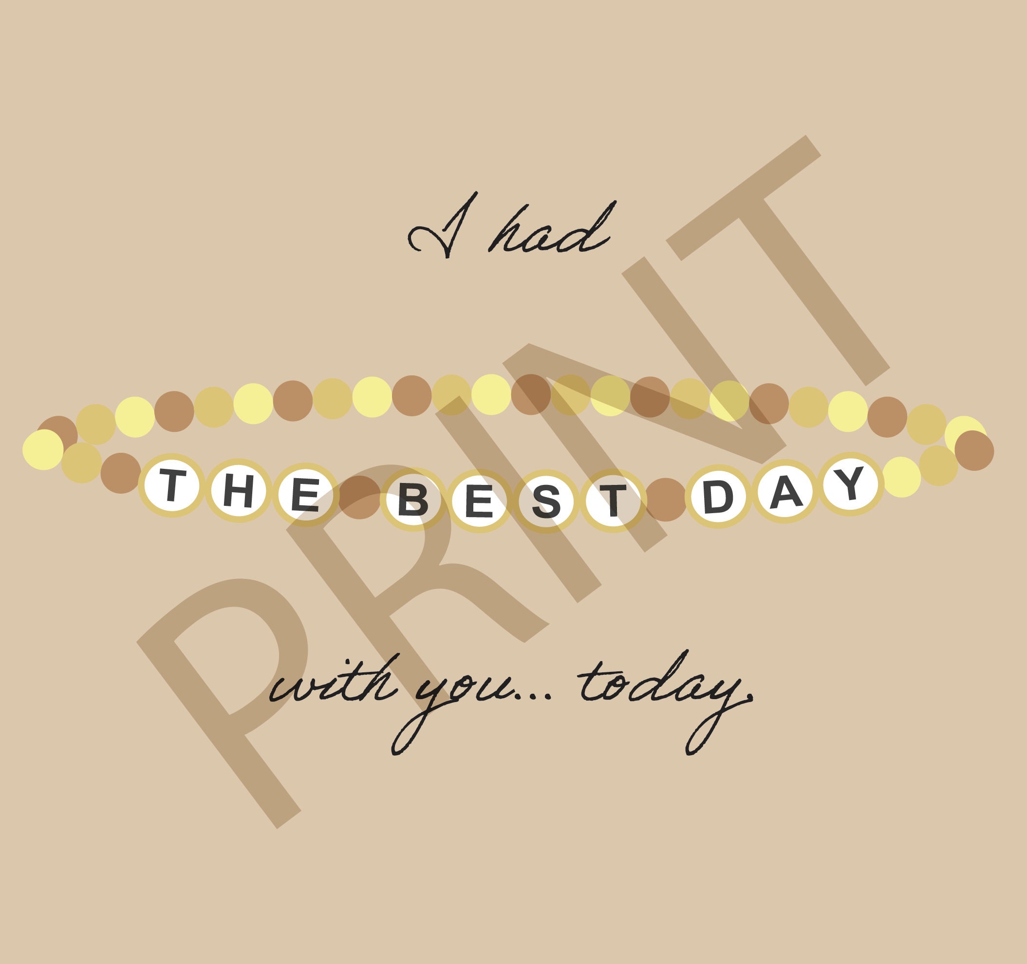 TAYLOR SWIFT the Best Day Friendship Bracelet Digital Print, Eras Tour ...