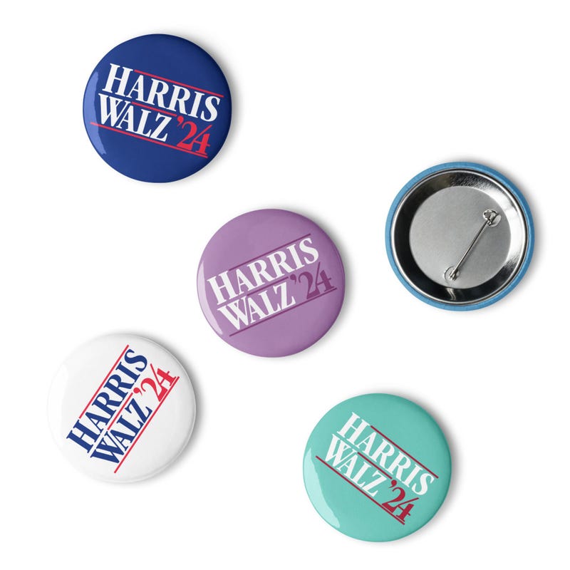 Harris Walz Buttons - Etsy