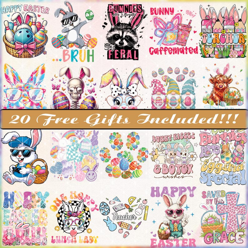 Easter Day Princess Friends PNG, Cute Cartoon Easter Characters, Easter ...