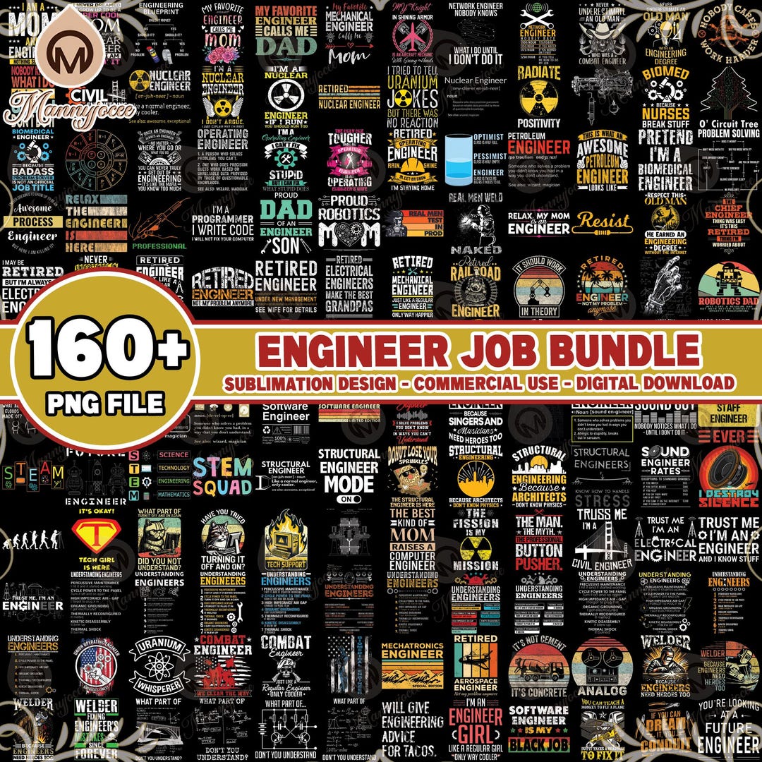 160+ Files Engineer PNG Bundle, Engineer Job Png, Engineering Humor ...