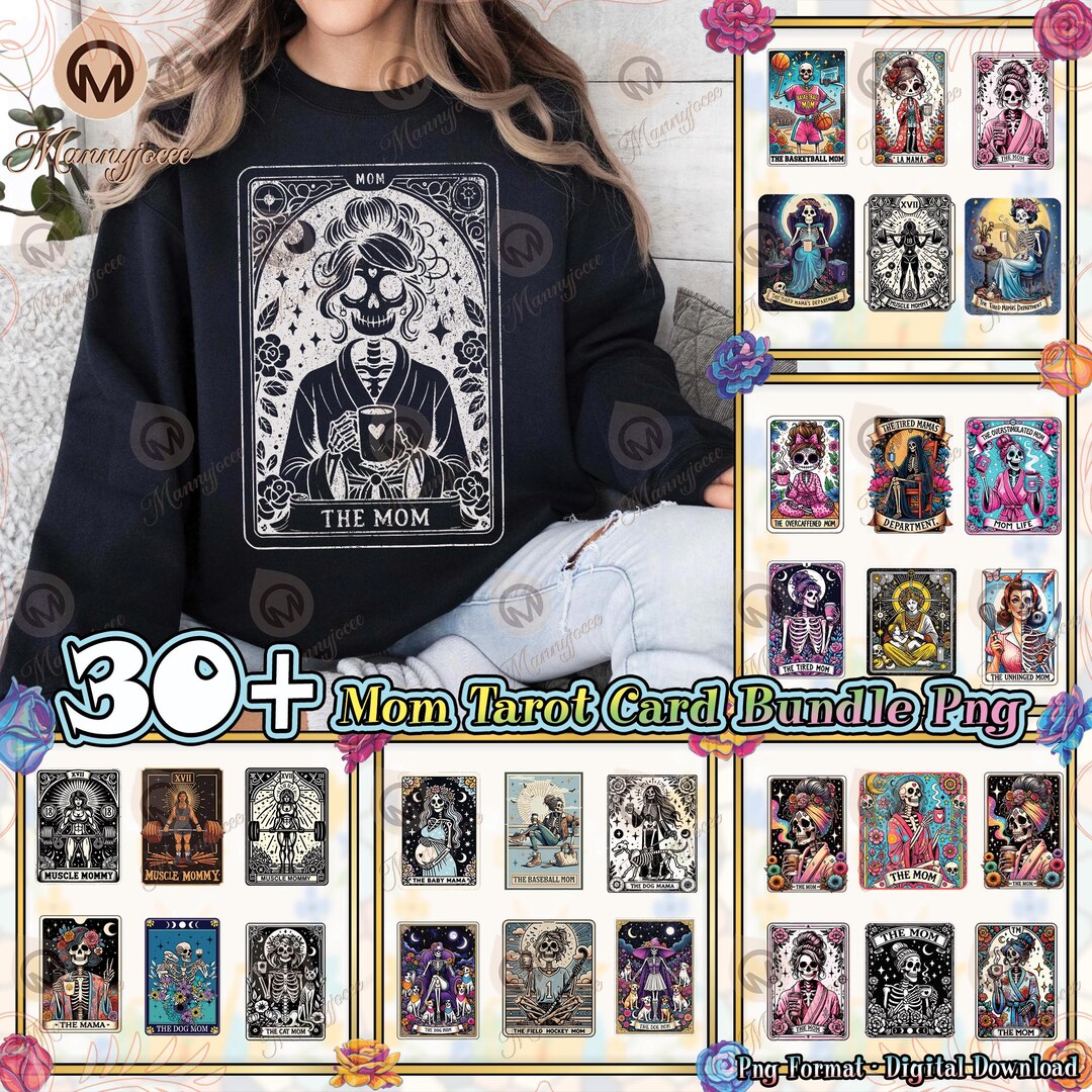 30+ Designs Mom Tarot Card PNG Bundle, Mother Day Png, Tarot Card Png ...
