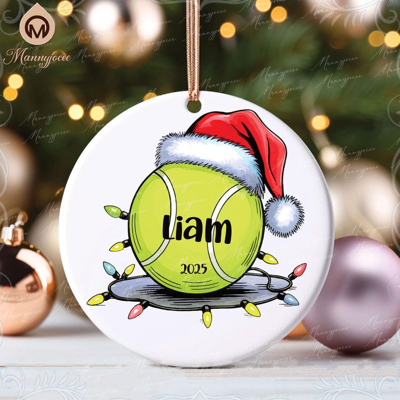 CUSTOM Name Christmas Ornament PNG, Sports Christmas 2025 Png ...