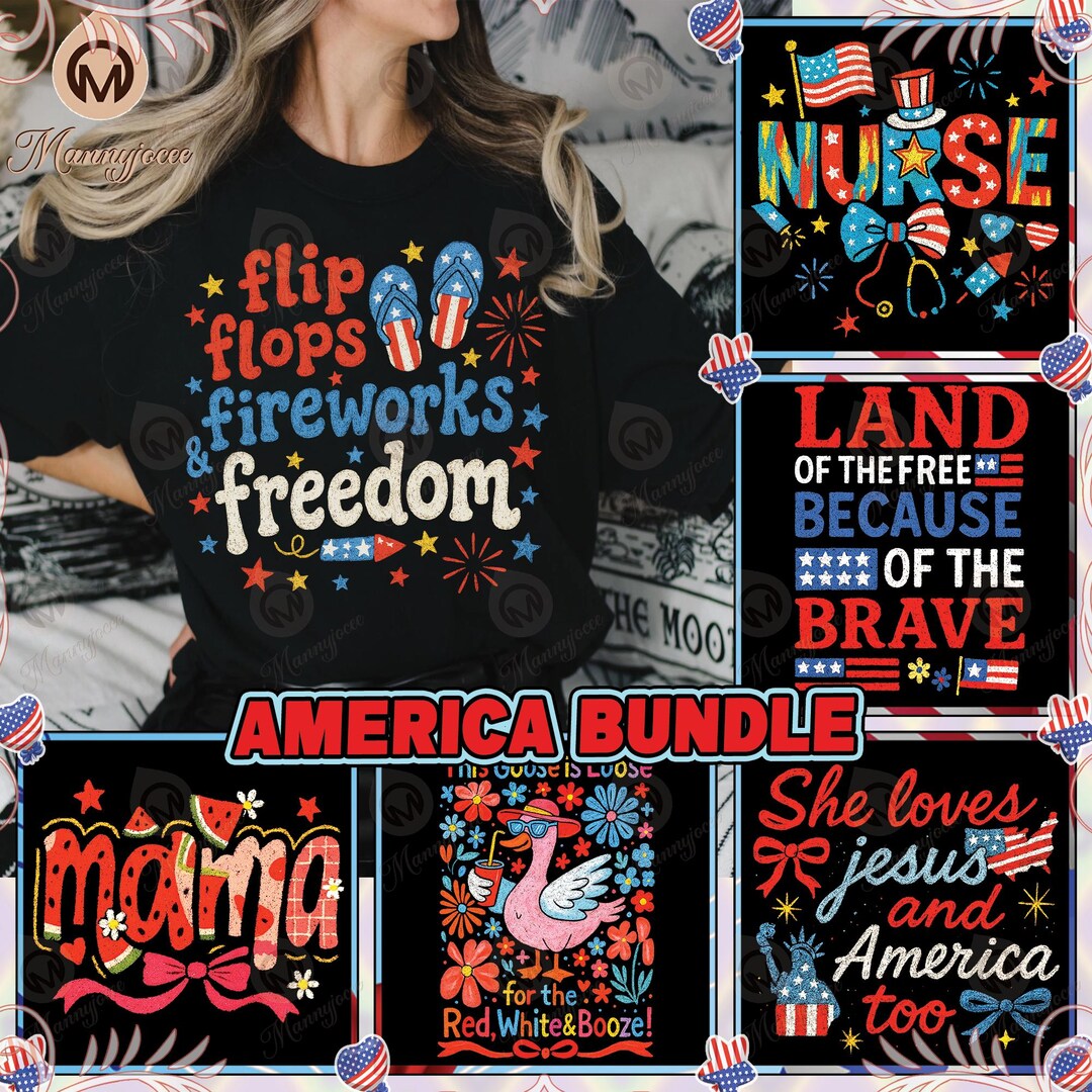 6 Designs America PNG Bundle, Mama Png, Nurse Png, Freedom Png, 4th of ...