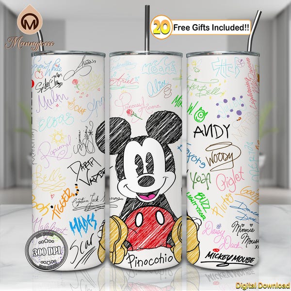 Mickey Signature - Etsy
