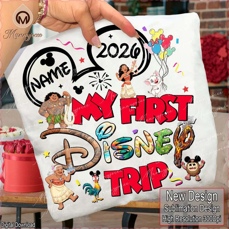 Custom Name My First Princess Trip 2026 PNG, Cute Family Celebration ...