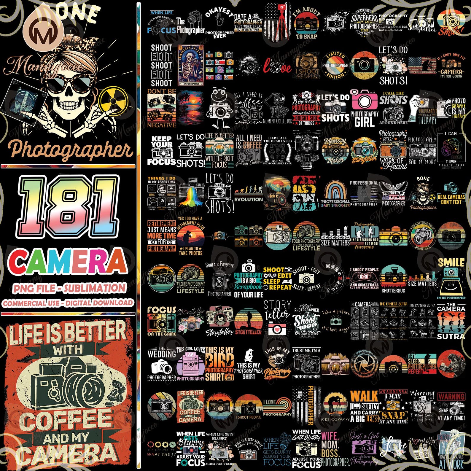 180+ Files Photographer Png Bundle, Camera Bundle, Photography Quotes ...