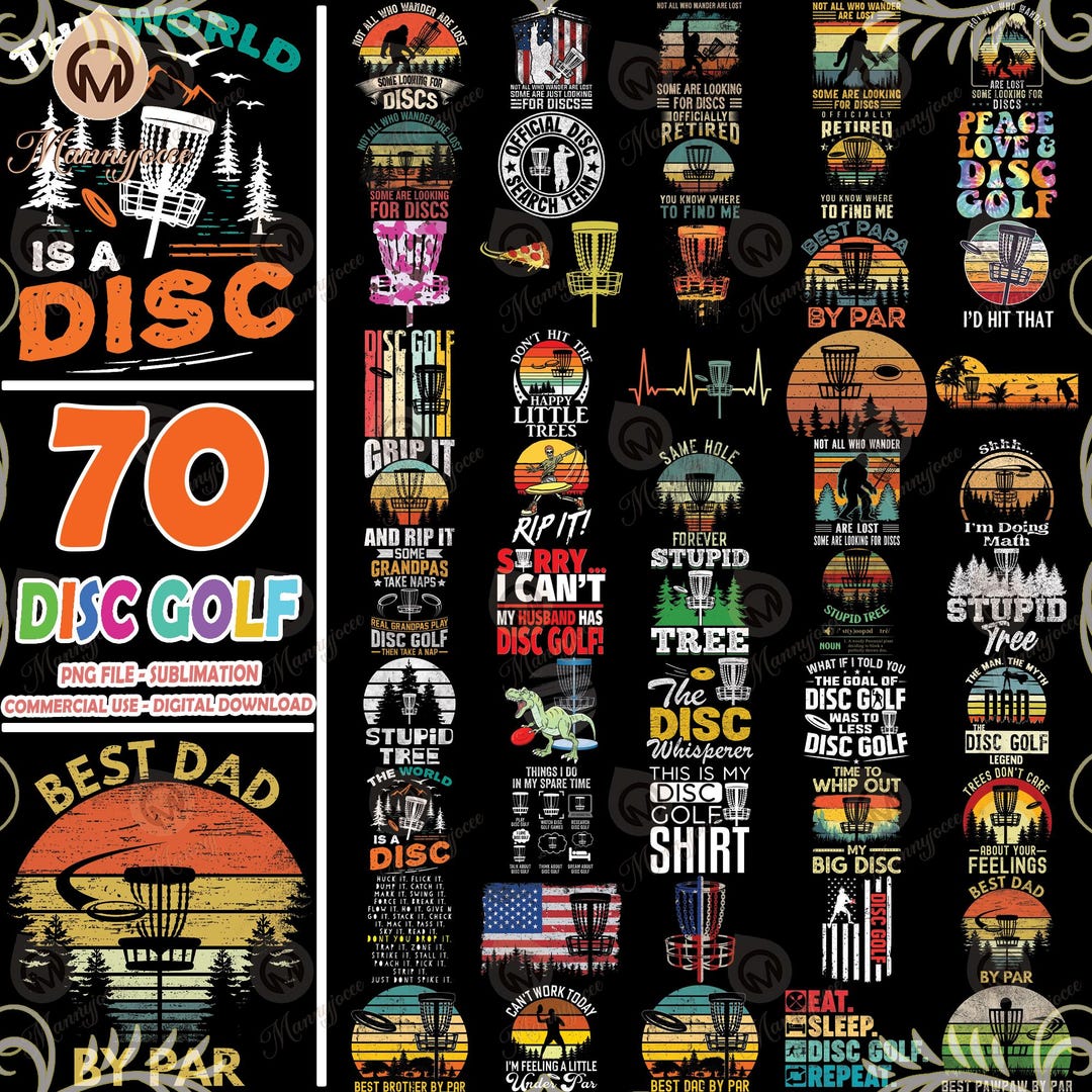 70 Files Disc Golf Png Bundle, Sport Png, Funny Disc Golf Quotes ...