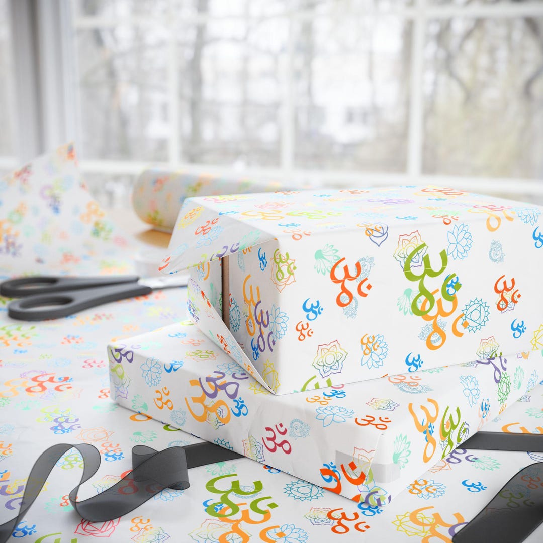 Wrapping Papers | Om Gift Wrap Papers, Calm Love and Joy, Perfect for ...