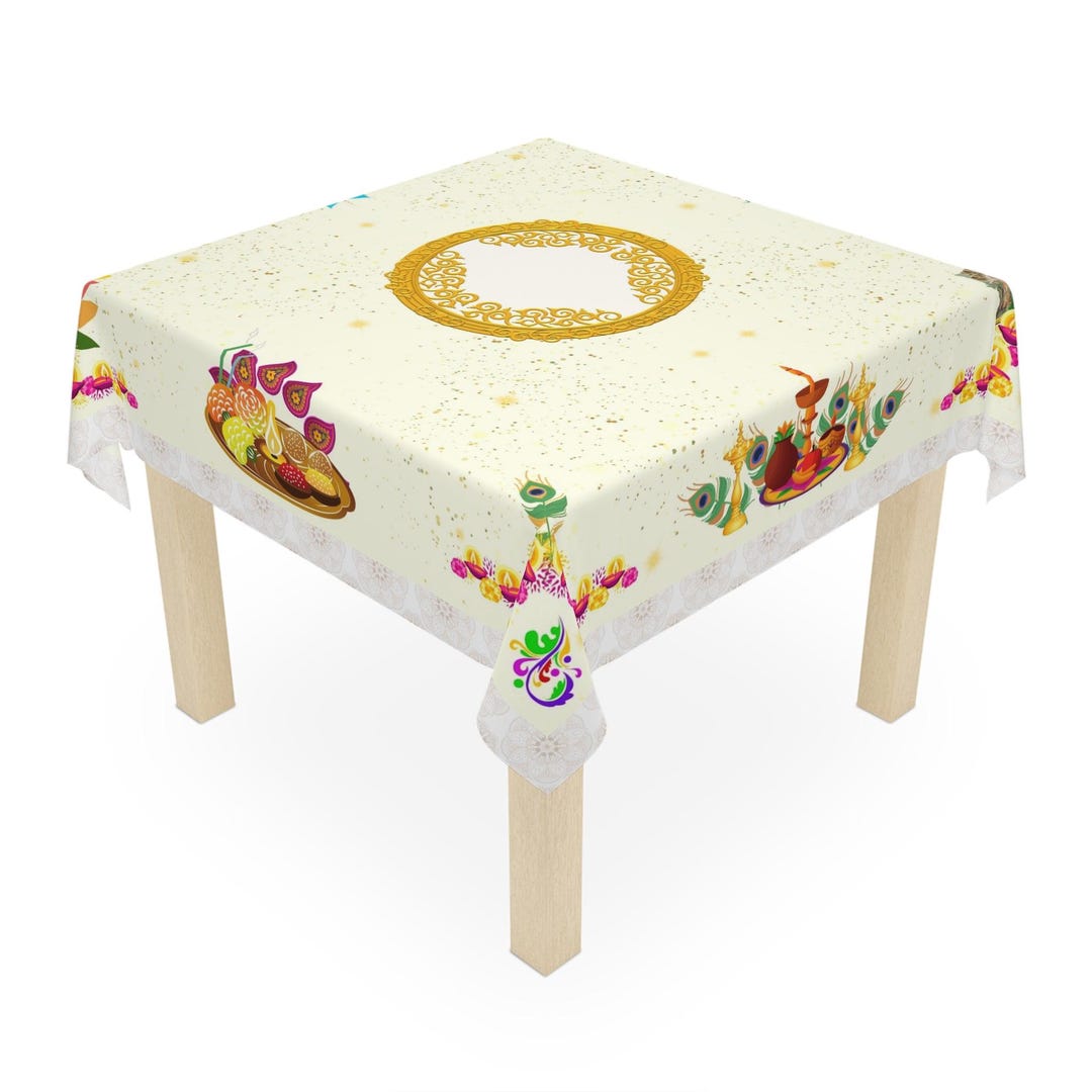 Diwali Feast Hindu Inspired Tablecloth - Etsy